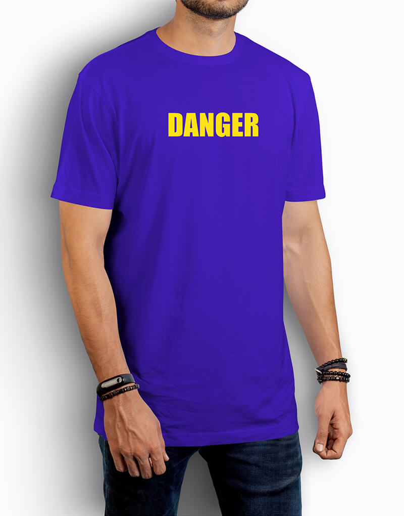 Buy Danger Minimal t-shirts for Men Online India | HippieShippie ...
